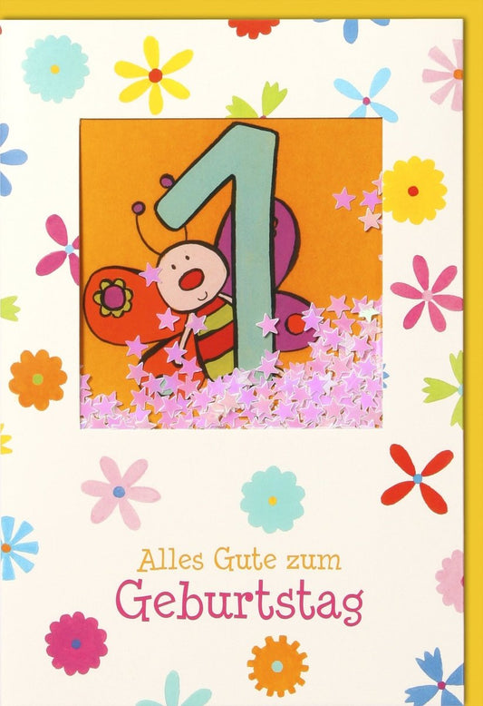 Geburtstagskarte 1 Geburtstag
